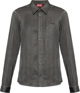 Diesel Homme, Chemises, Gris, Taille: 2XL S-Kinny-Albg Shirt