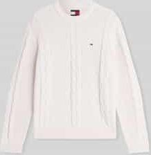 Tommy Jeans Regular Fit Pullover aus reiner Baumwolle mit Logo-Stitching