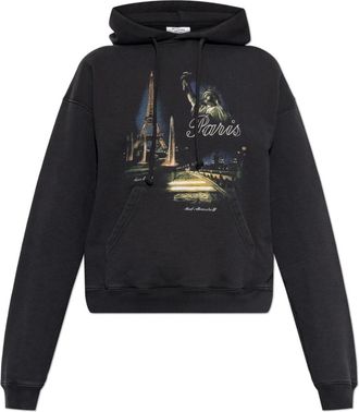 VETEMENTS Femme, Sweatshirts et sweats &agrave; capuche, Noir, Taille: 40 FR SweaT-shirt Imprim&eacute;