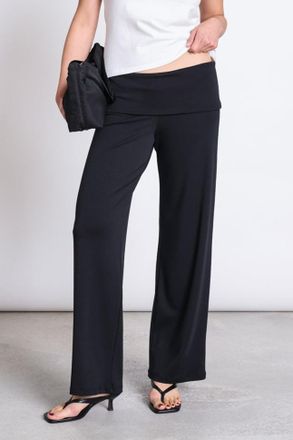 JAN 'N JUNE Damen vegan Leggings Foldover Naro Schwarz