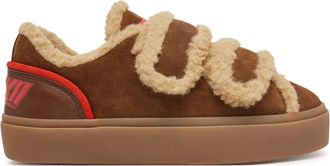 INUIKII Sneakers Inuikii Lila Shearling Low Velcro 1001.001.0561.150 Braun