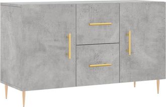 vidaXL Buffet gris béton 100x36x60 cm bois dingénierie Vidaxl