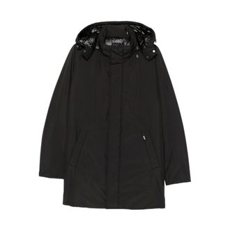 Add Manteau avec capuche amovible - Homme - Manteaux - Noir - Taille: M