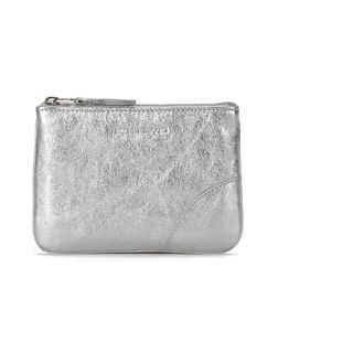 Comme Des Gar&ccedil;ons unisex, Accessoires, Gris, Taille: ONE Size Portefeuille Argent avec Fermeture &Eacute;clair et Logo Imprim&eacute;