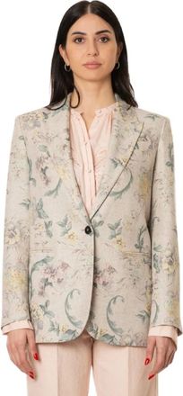 Forte_Forte Femme, Vestes, Violet, Taille: 38 FR Giacca fiorata