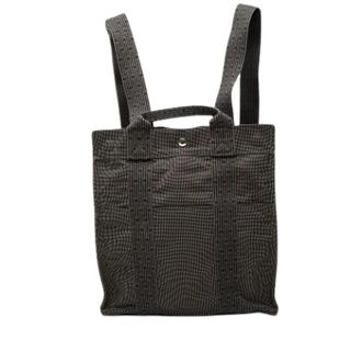 Herm&egrave;s Pre-owned Sac &agrave; dos en toile - Femme - Pre-owned - Gris - Taille: ONE Size