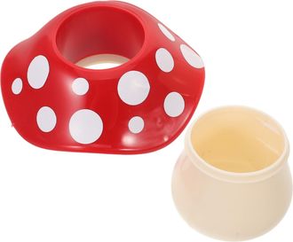 Cabilock Mushroom Stifthalter aus Resin Robuster und Multifunktionaler Schreibtisch organizer Niedlicher Aufbewahrungsbecher f&uuml;r B&uuml;ro und Klassenzimmer Praktis