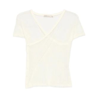 Paloma Wool Olimpia Mesh Top - - Tops - Damen - Beige - M