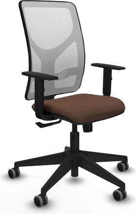 Piqueras y Crespo Schreibtischstuhl mit Rollen aus Parkett, mit 1D-Armlehnen, h&ouml;henverstellbare Lendenwirbelst&uuml;tze, ausgestattet mit 3 Positionen und Schneideschaum, We