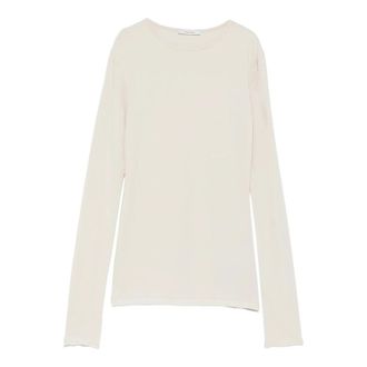 Entire studios 0073 Sheer Long Sleeve - - Tops - Damen - Wei&szlig; - XS