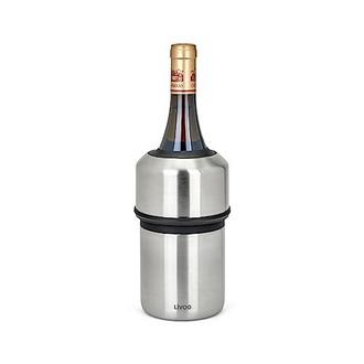 Livoo Rafraichisseur &agrave; bouteilles GS158 - pour bouteilles de tailles standard, acier inoxydable, &Oslash; 11,5 x 23,5 cm, fra&icirc;cheur jusqu&agrave; 6h