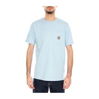 Carhartt Work in Progress S/S Pocket T-Shirt - - Tops - Herren - Blau - XL