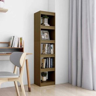 vidaXL B&uuml;cherregal/Raumteiler 40x30x167,5 cm Massivholz Kiefer vidaXL