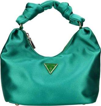 Guess Femme, Sacs, Vert, Taille: ONE Size Velina Satin Hobo Bag