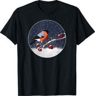 jz.birds Gimpel Vogel Weihnachten Vogelbeobachter Biologe Tier T-Shirt