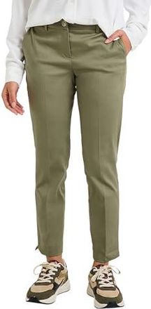 Grain de Malice Pantalon Cigarette Femme - Vert Kaki - Taille 46