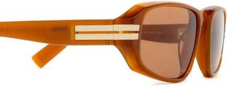 Ermenegildo Zegna EZ0262 Rectangle Frame Sunglasses - Orange