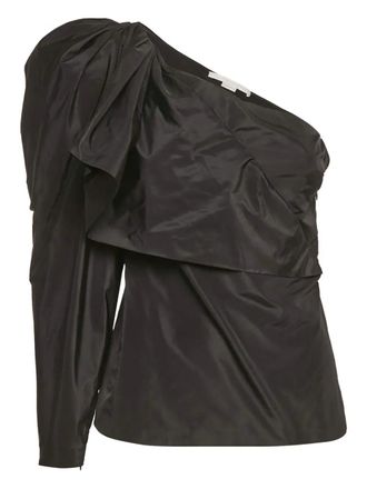 Stella McCartney 2024 One-Shoulder-Top mit Schleife - Schwarz