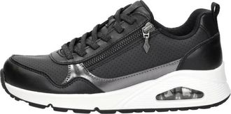 Skechers Femme, Chaussures, Noir, Taille: 39 EU Uno Metallic Tongs