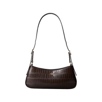 Calvin Klein Sac bandouli&egrave;re effet crocodile