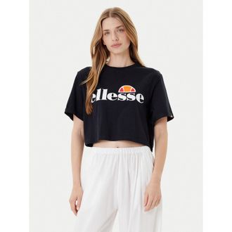 Ellesse T-Shirt Alberta Crop SGS04484 Schwarz Regular Fit