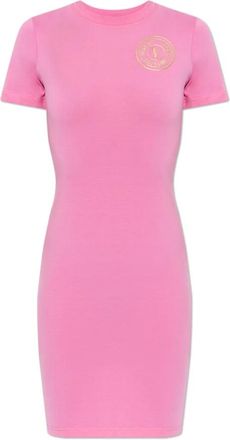 Versace Jeans Couture Femme, Robes, Rose, Taille: 34 FR Robe avec logo imprim&eacute;