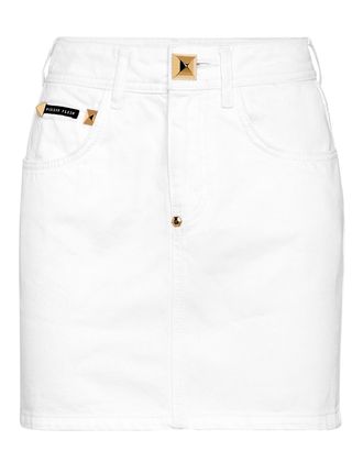 Philipp Plein Denim Mini Skirt