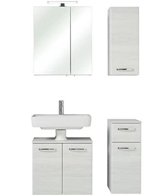 PELIPAL Quickset 936 Badm&ouml;bel-Set, Holzwerkstoff, Eiche, 200x90x33 cm