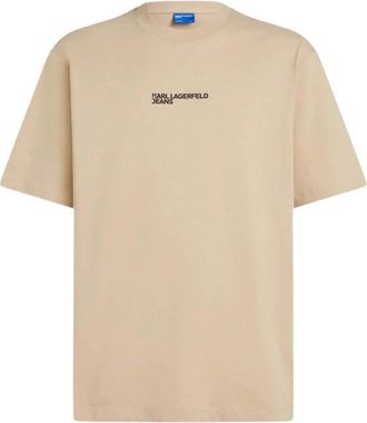 Karl Lagerfeld Homme, Tops, Beige, Taille: XL KLJ Reg Back Frame Tee