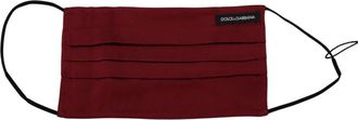 Dolce & Gabbana Elegante kastanienbraune Seiden-Gesichtsmaske - - Accessories - unisex - Braun - ONE SIZE