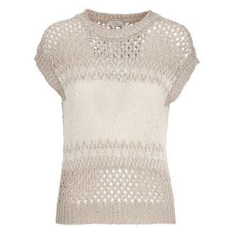 PESERICO Damen, Strickwaren, Beige, SGr&ouml;&szlig;e