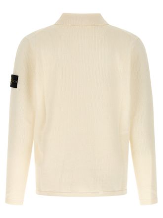 Stone Island Mens Beige Cotton Polo Shirt