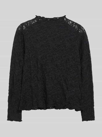 s.Oliver Black Label Langarmshirt mit Ausbrenner-Spitze