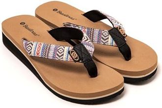 Brasileras Tongs Femme Antidérapantes Confortables Chaussures de Plage/Piscine/urbaines Beige 39 EU