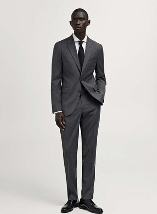 Mango Pantalon costume Mil&aacute;n slim-fit gris - Homme - 36 - MANGO MAN