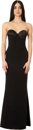 Actualee Femme, Robes, Noir, Taille: 38 FR Abito elegante