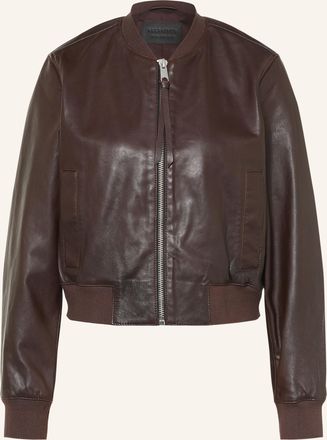 AllSaints Allsaints Lederblouson Orten rot