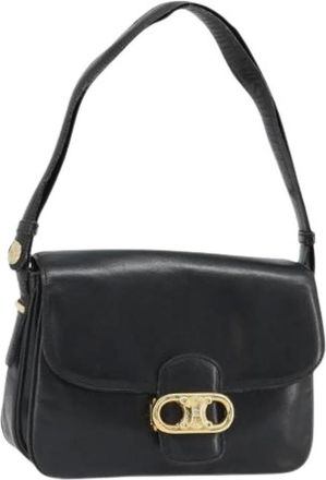 Celine Pre-owned Sac bandouli&egrave;re vintage en cuir - Femme - Pre-owned - Noir - Taille: ONE Size
