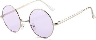 Generic Lunettes De Soleil En Métal For Hommes Et Femmes, Idéales For La Conduite, Les Sports Plein Air Vacances(Purple)