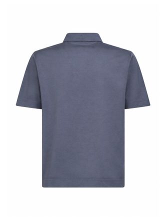 Blanca Vita Womens Polo Shirt Grey Cotton Tops
