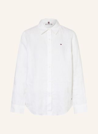 Tommy Hilfiger Hemdbluse Aus Leinen weiss