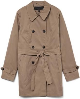 Vero Moda Vmchelsea Olivia Trench Noos, fossile, XS