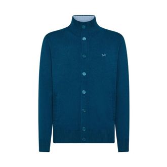 Sun 68 Homme, Pulls, Bleu, Taille: XL Cardigan