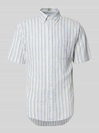 GANT Slim Fit Leinenhemd mit Brusttasche