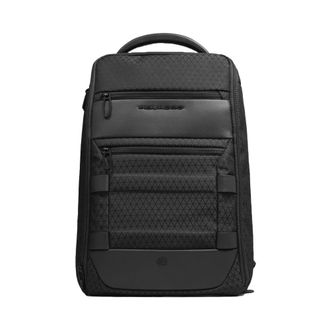 Piquadro Modularer Reiserucksack f&uuml;r Laptop und iPad- sto&szlig;fest ausgepolstert und RFID-gesch&uuml;tzt - - Bags - Herren - Schwarzk - ONE SIZE