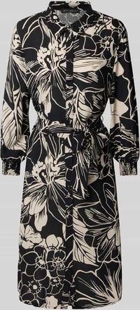Betty Barclay Knielanges Blusenkleid aus Viskose mit Umlegekragen
