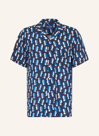 Arrels Barcelona Arrels Barcelona Resorthemd Navy Papier Decoupe &times; Severin Millet Comfort Fit blau