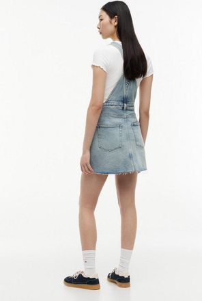 Tommy Jeans Jeanskleid DENIM DUNGAREE DRESS RWB CJ6115 Baumwollmischung