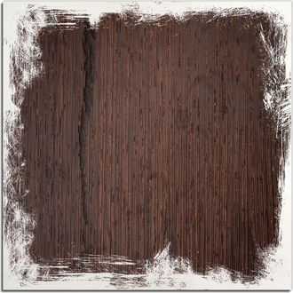 Wallario Wandbild aus Holz Holz-Optik Textur dunkelbraunes Holz - 40 x 40 cm in Premium-Qualität: Brillante Farben