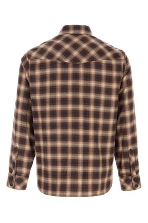 Moncler Plaid Flannel Shirt - Brown